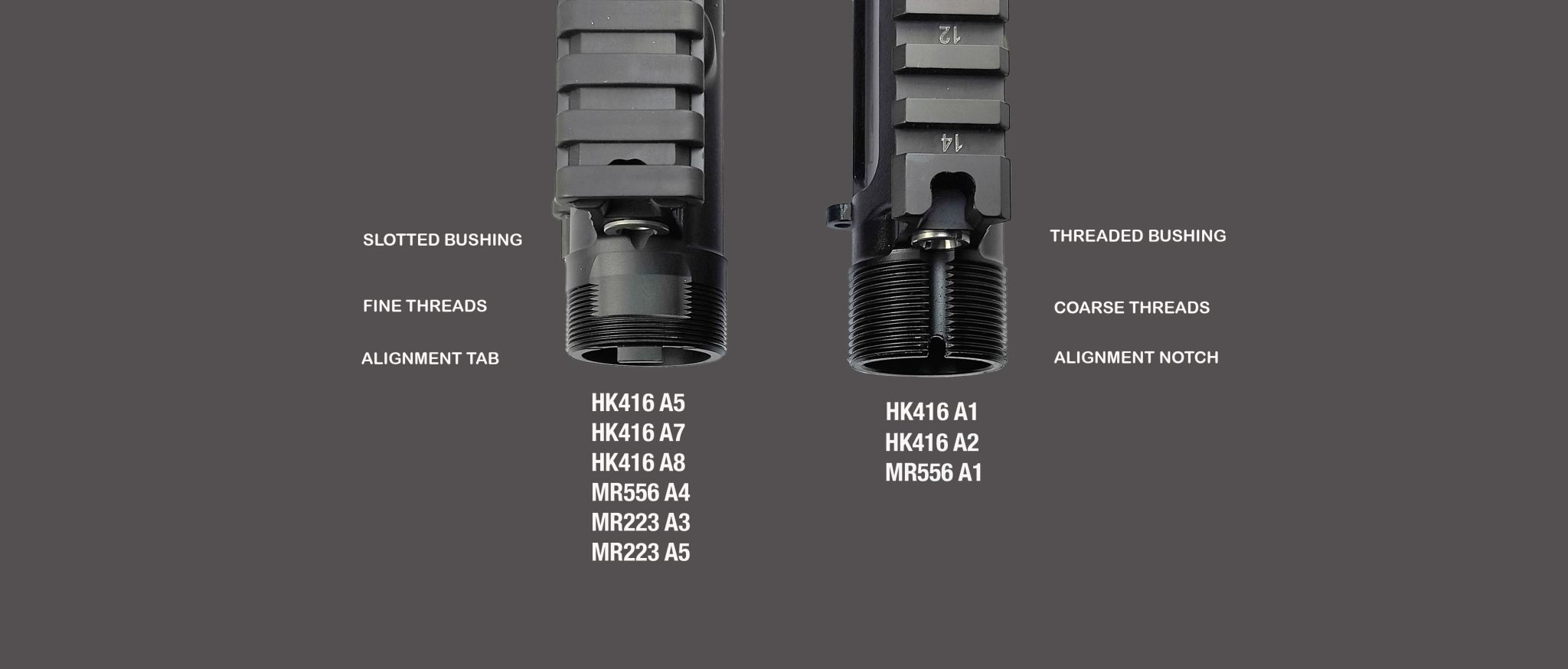 HK416 UPPER RECEIVER COMPARISON - HAUS TOOL